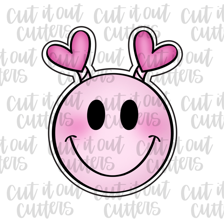 Heart Happy Face Cookie Cutter – Cut It Out Cutters