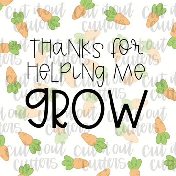Helping Me Grow - 2" Square Tags - Digital Download – Cut It Out Cutters