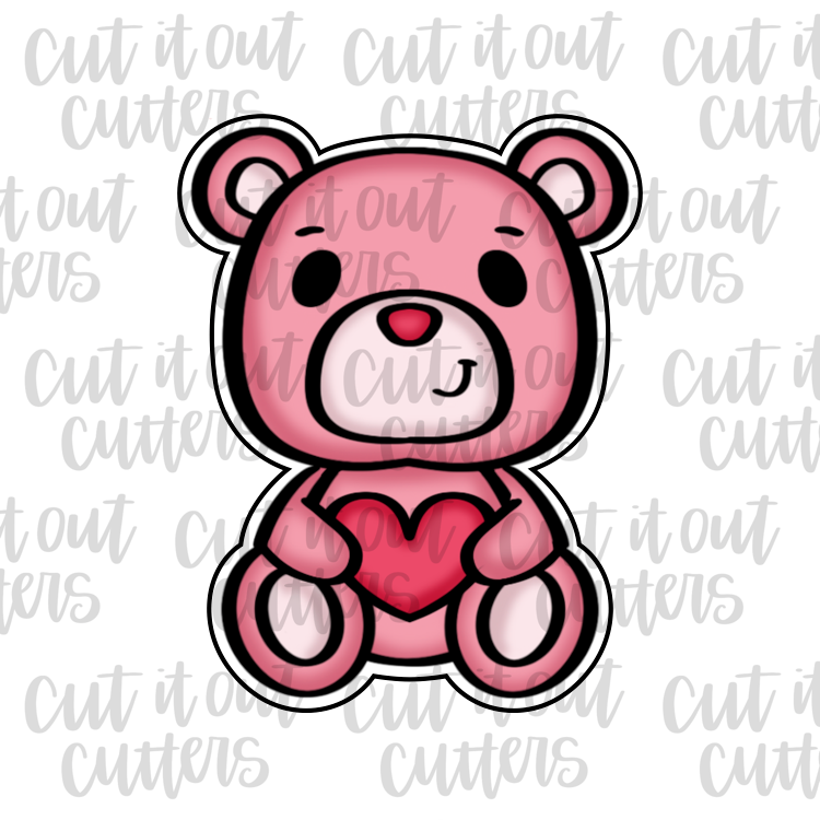 Huggy Bear Cookie Cutter – Cut It Out Cutters