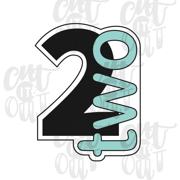 Worded Number Two Cookie Cutter – Cut It Out Cutters