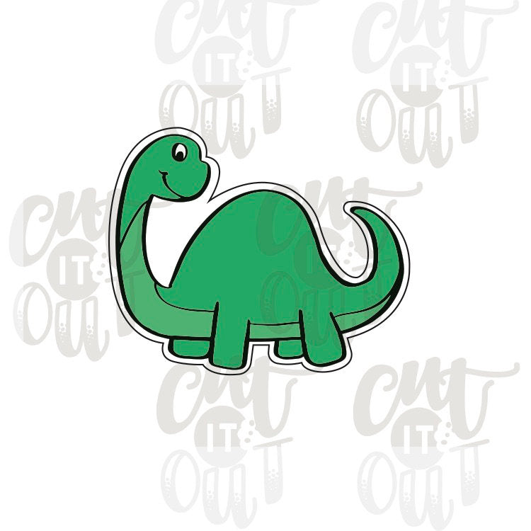 Brontosaurus Cookie Cutter – Cut It Out Cutters