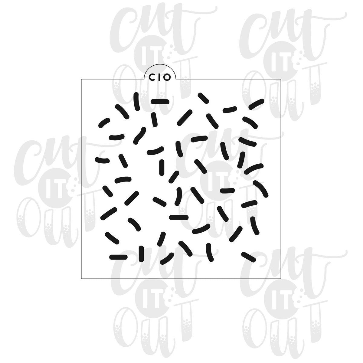 Jumbo Sprinkle 3 Part Cookie Stencil Set – Cut It Out Cutters