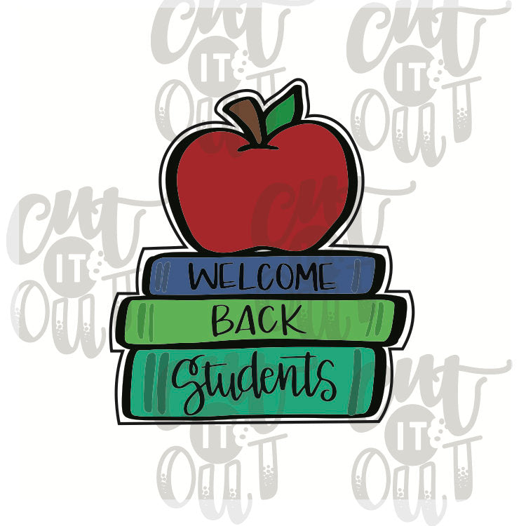Apple & Books Cookie Cutter – Cut It Out Cutters