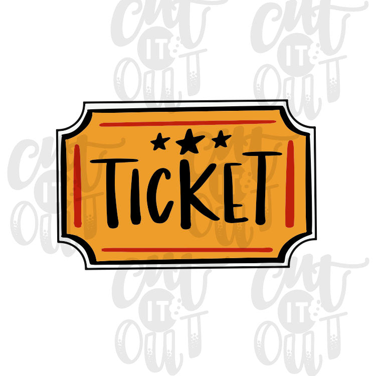 Ticket Cookie Cutter – Cut It Out Cutters