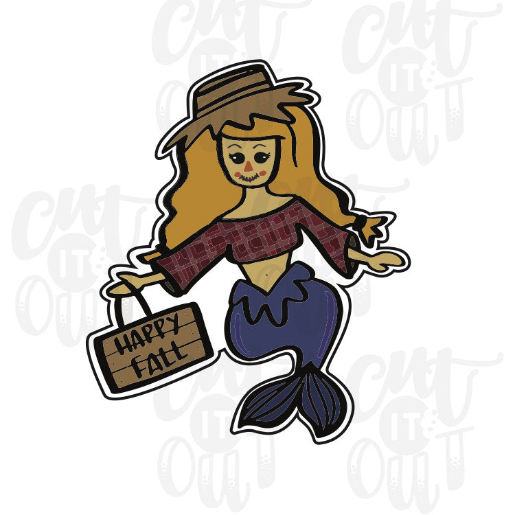 Scarecrow Mermaid Cookie Cutter – Cut It Out Cutters