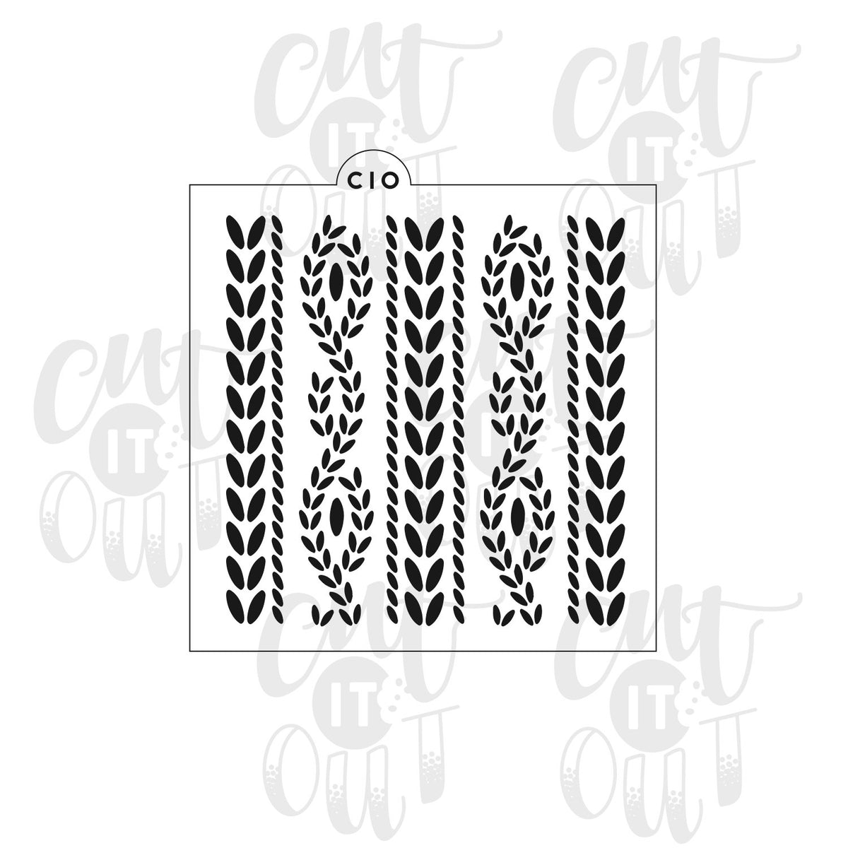Chunky Knit Cookie Stencil – Cut It Out Cutters