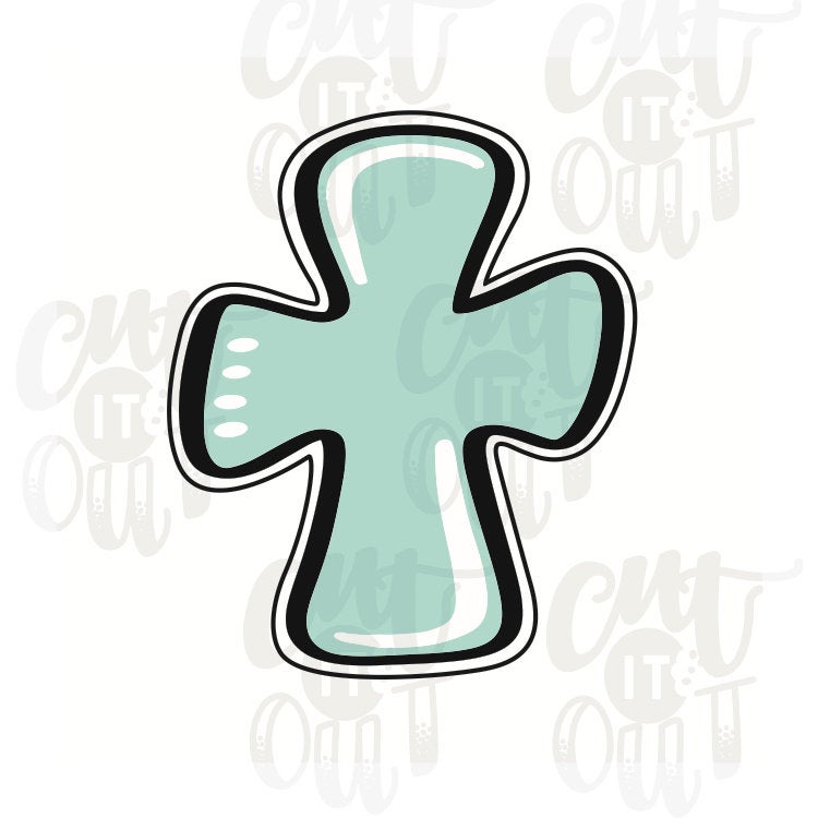 Bubble Cross Cookie Cutter – Cut It Out Cutters