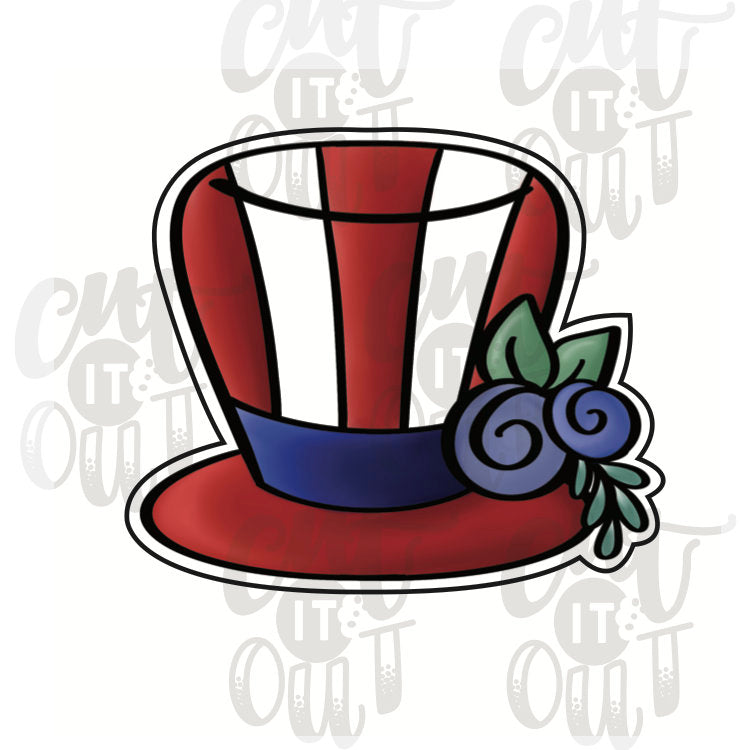 Floral Top Hat Cookie Cutter – Cut It Out Cutters