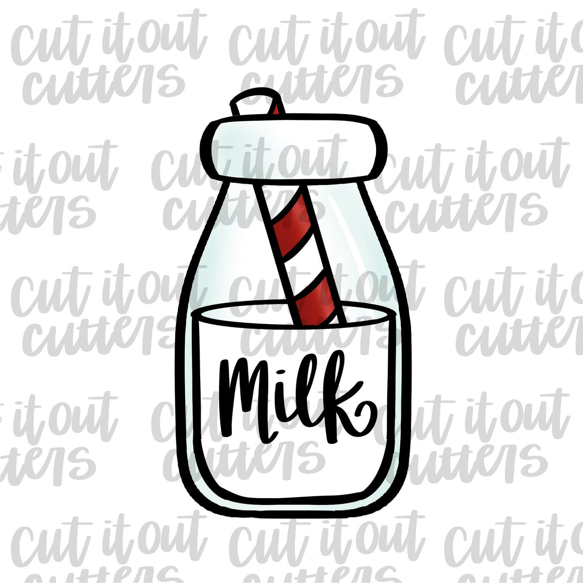Milk Bottle Cookie Cutter – Cut It Out Cutters