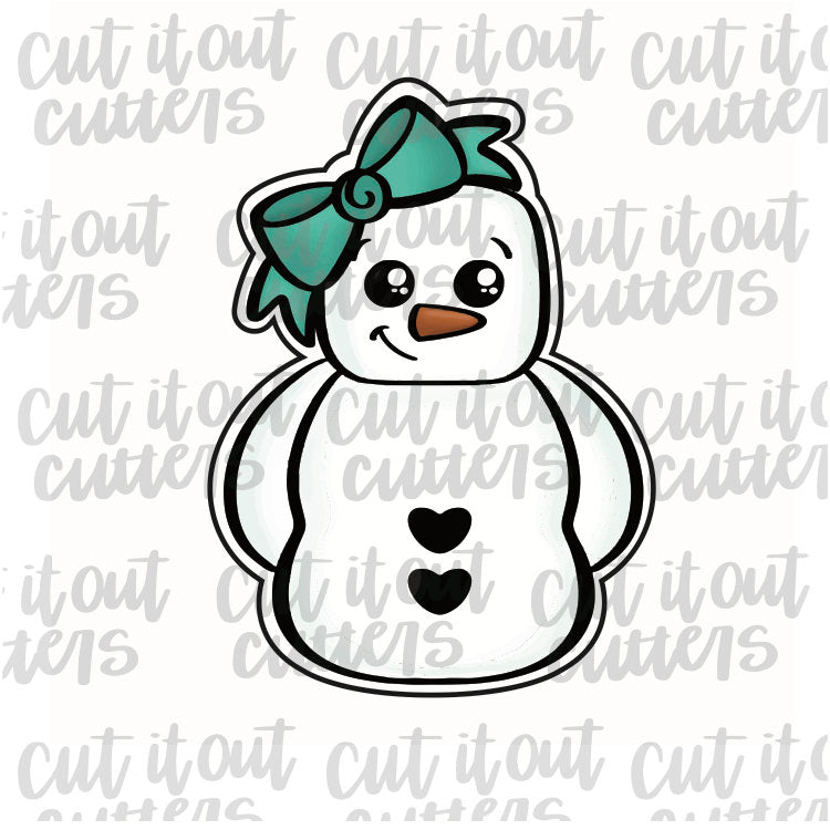 Gingy-Snow Girl Cookie Cutter – Cut It Out Cutters