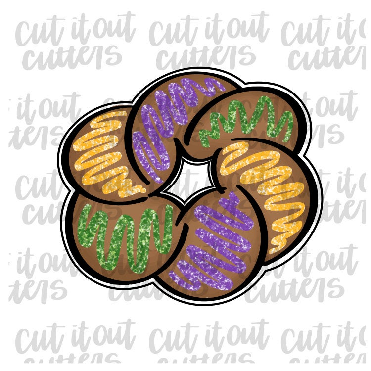 King Cake Cookie Cutter – Cut It Out Cutters