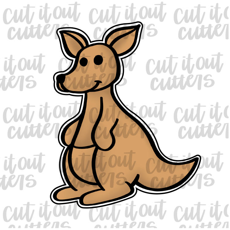 Kangaroo Cookie Cutter – Cut It Out Cutters
