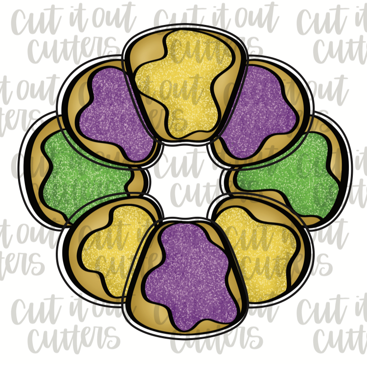 King Cake Platter Cookie Cutter – Cut It Out Cutters