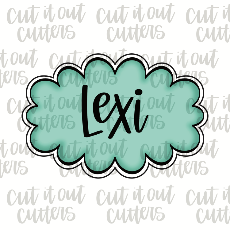 Lexi Plaque Cookie Cutter – Cut It Out Cutters