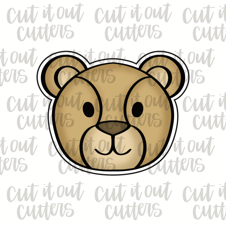 Lioness Face Cookie Cutter – Cut It Out Cutters