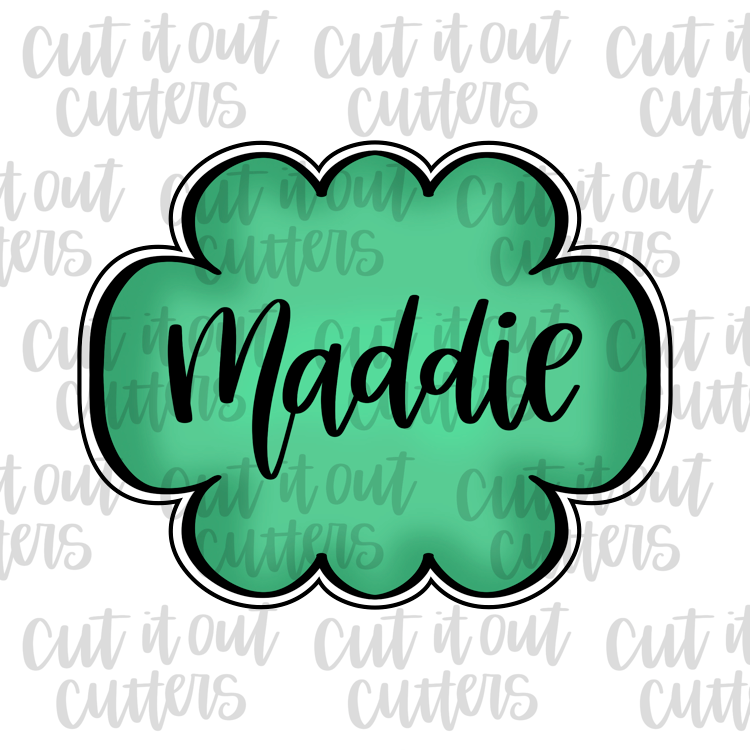 Maddie Plaque Cookie Cutter – Cut It Out Cutters