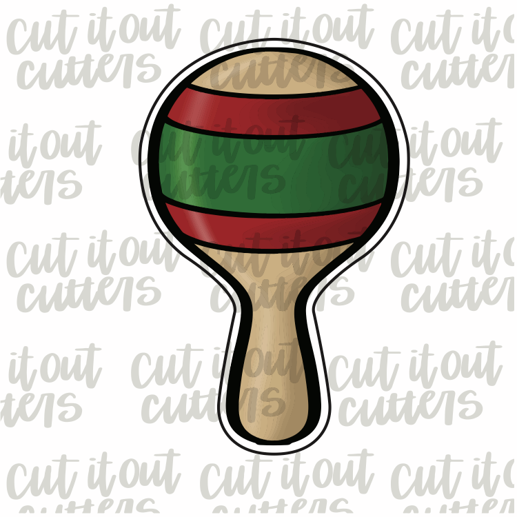 Maraca Cookie Cutter – Cut It Out Cutters