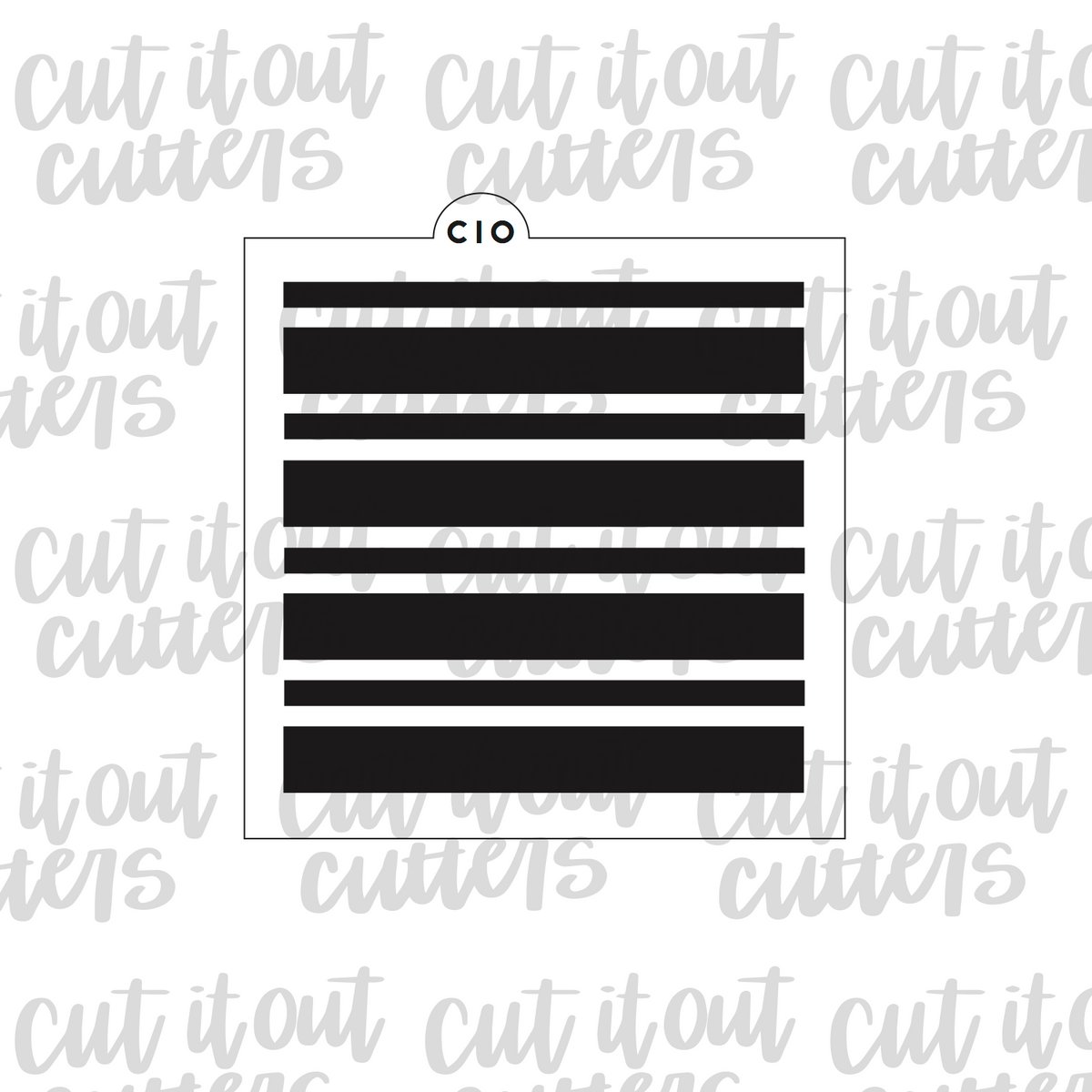 Mixed Lines Cookie Stencil – Cut It Out Cutters