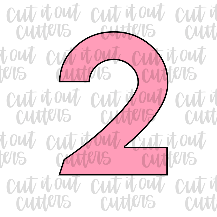 Block Number Two Cookie Cutter – Cut It Out Cutters