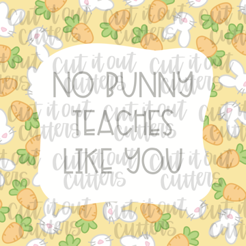 No Bunny Teaches Like You - Yellow - 2" Square Tags - Digital Download ...