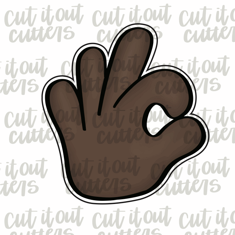 Okay Hand Cookie Cutter – Cut It Out Cutters