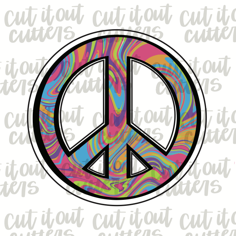 Peace Sign Cookie Cutter – Cut It Out Cutters