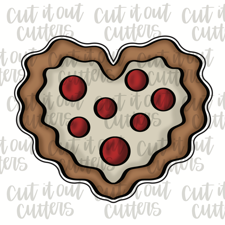 Pizza Heart Cookie Cutter – Cut It Out Cutters