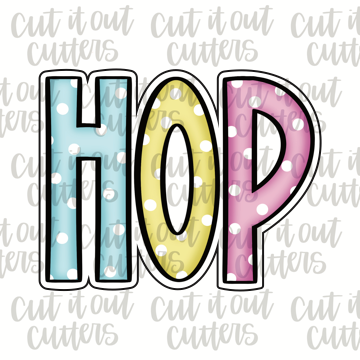 Polka Dot Hop Cookie Cutter – Cut It Out Cutters