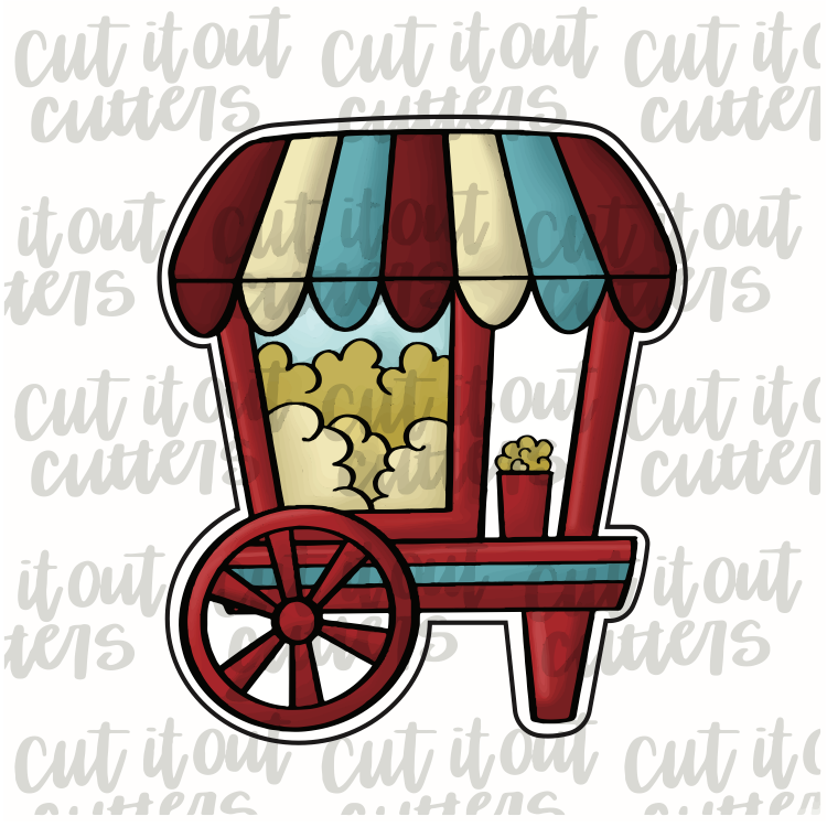 Popcorn Cart Clipart