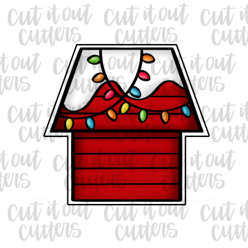 Red Dog House Cookie Cutter – Cut It Out Cutters