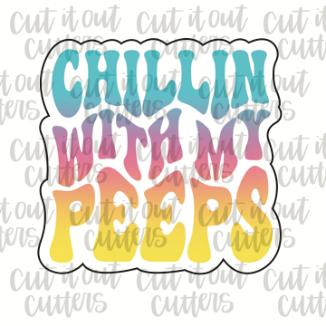Retro Chillin with My Peeps Cookie Cutter – Cut It Out Cutters