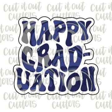 Retro Happy Graduation Cookie Cutter – Cut It Out Cutters