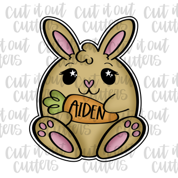 Round Bunny Cookie Cutter – Cut It Out Cutters