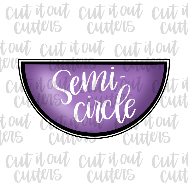 Semi Circle Cookie Cutter – Cut It Out Cutters