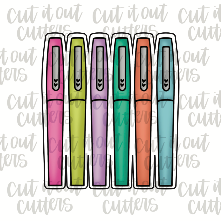 Set of Markers Cookie Cutter – Cut It Out Cutters