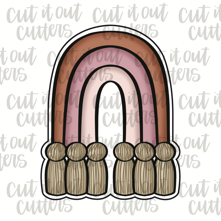 Tassel Rainbow Cookie Cutter – Cut It Out Cutters