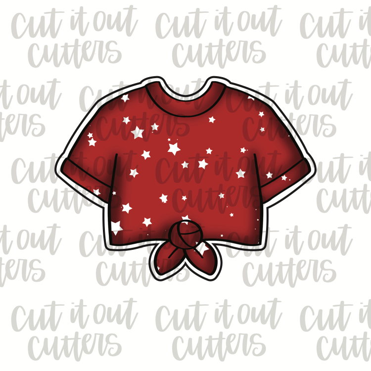 Tied Crop Top Cookie Cutter – Cut It Out Cutters
