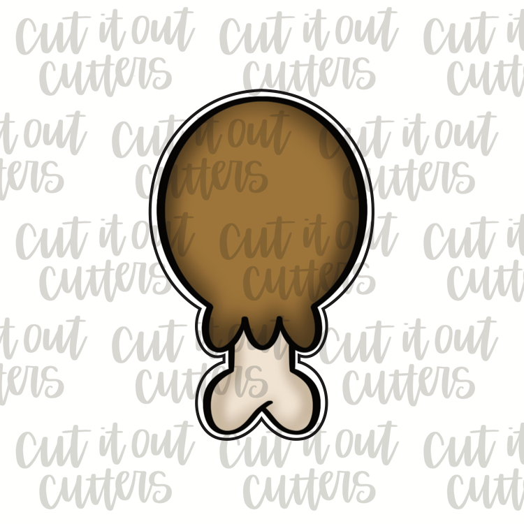Turkey Leg 2 Cookie Cutter – Cut It Out Cutters