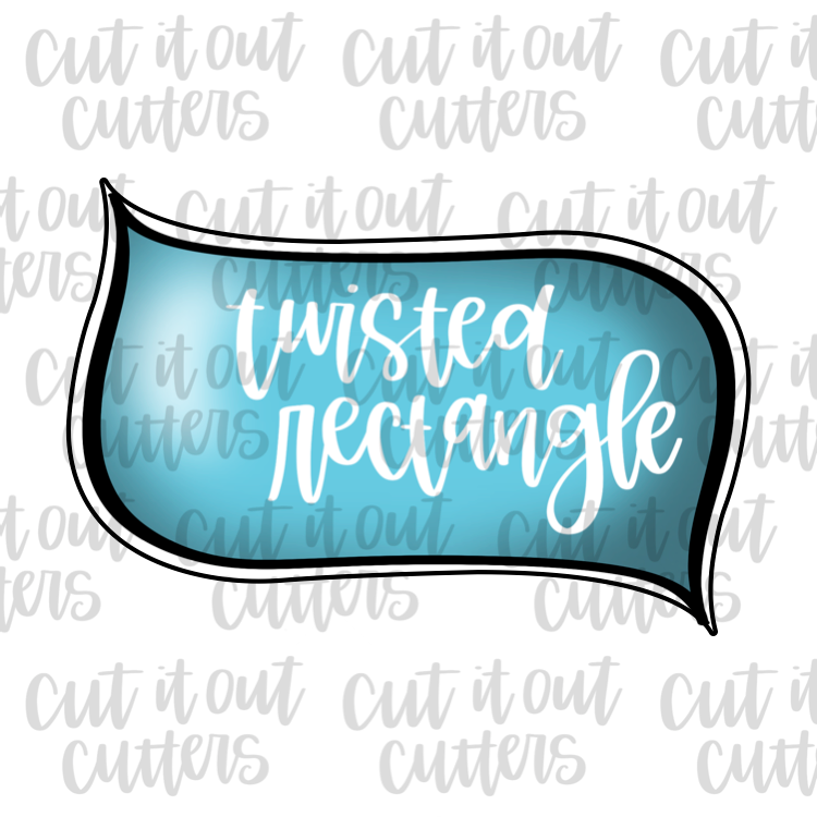Twisted Rectangle Cookie Cutter – Cut It Out Cutters