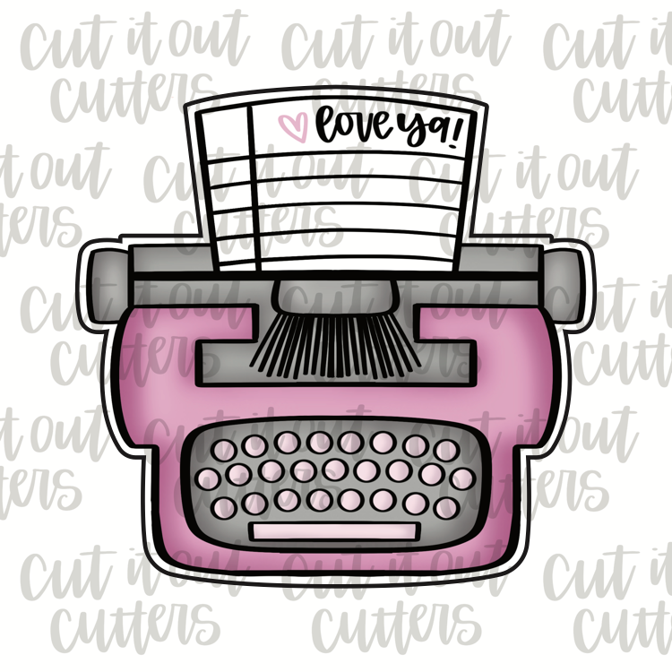 Typewriter Cookie Cutter – Cut It Out Cutters