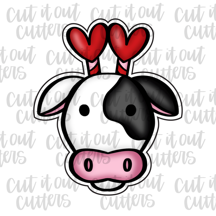 Valentine Chicken Cow Cookie Cutter – Cut It Out Cutters