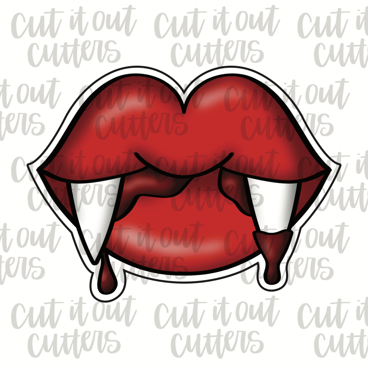Vamp Lips Cookie Cutter – Cut It Out Cutters