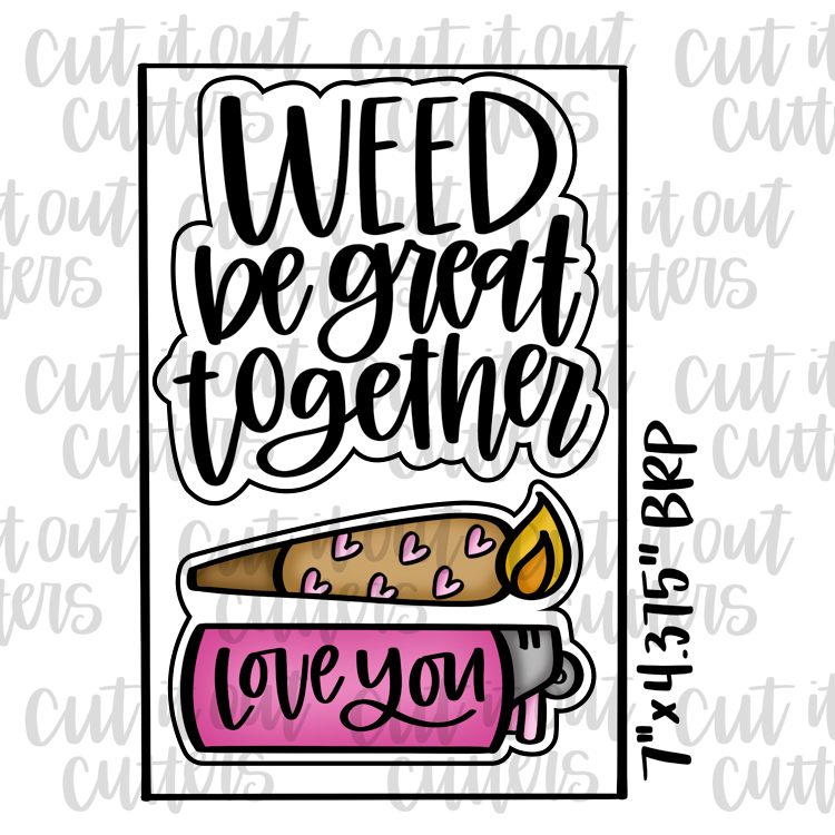 Weed Be Great & Lighter Cookie Cutter Set – Cut It Out Cutters