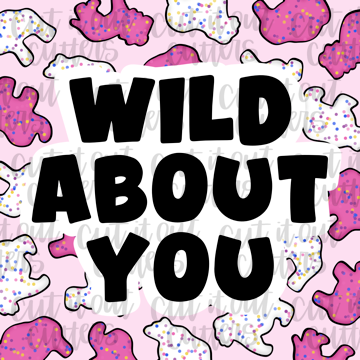 Wild About You- 2" Square Tags - Digital Download – Cut It Out Cutters