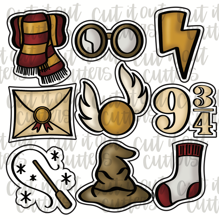 Wizard Minis Cookie Cutter Set – Cut It Out Cutters