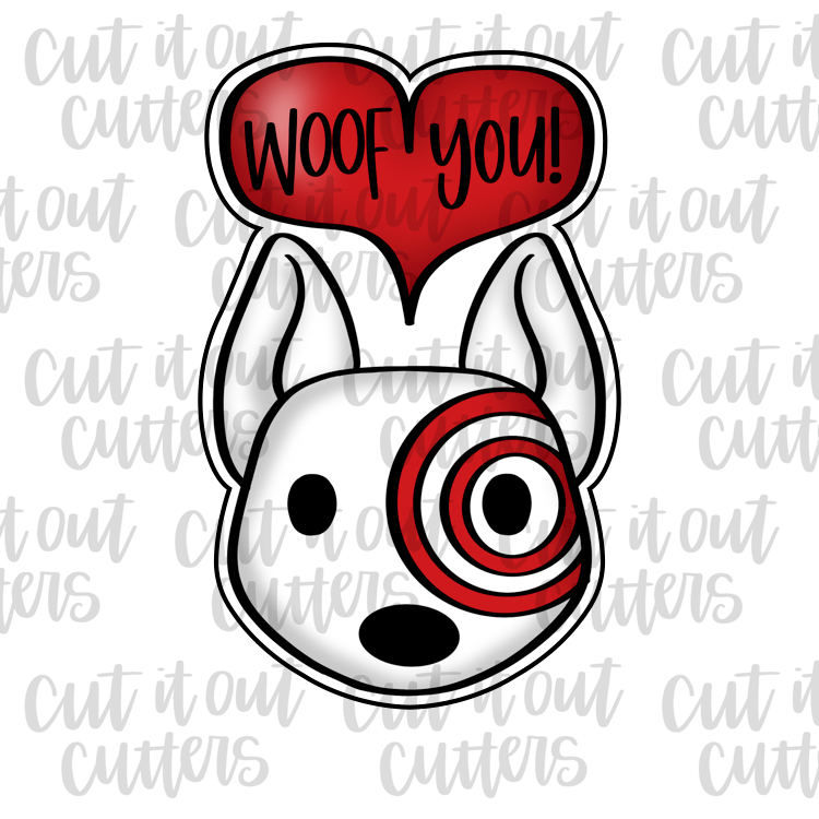 Woof You Pup Cookie Cutter – Cut It Out Cutters
