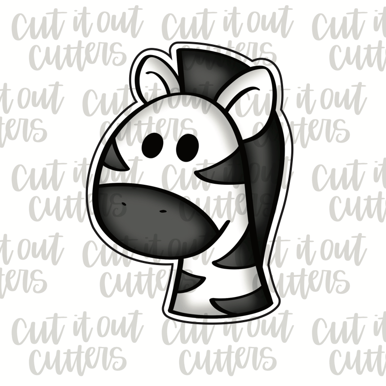 Zebra Face Cookie Cutter – Cut It Out Cutters